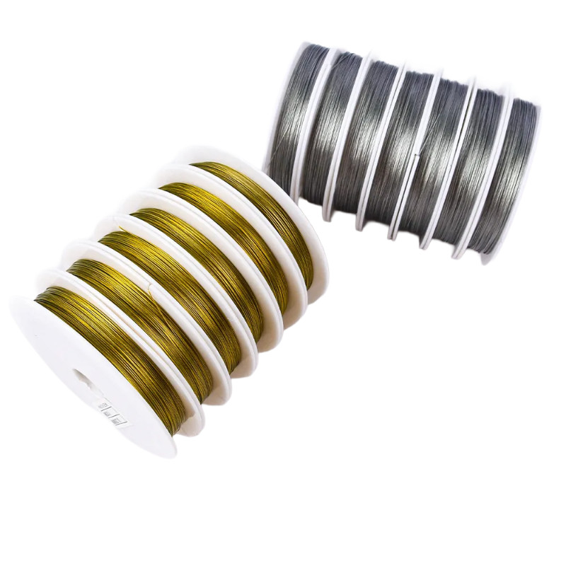 Stainless Steel Tiger Tail Beading Wire (1 Roll/Lots 0.3 x 0.45 x 0.5 x ...