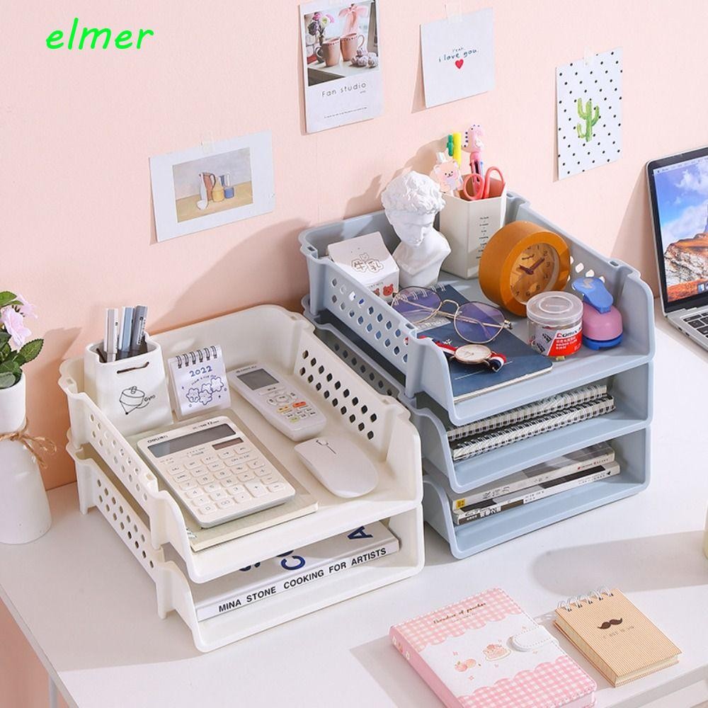 ELMER Stackable File Rack, Desktop Organizer File Organizer A4 File ...