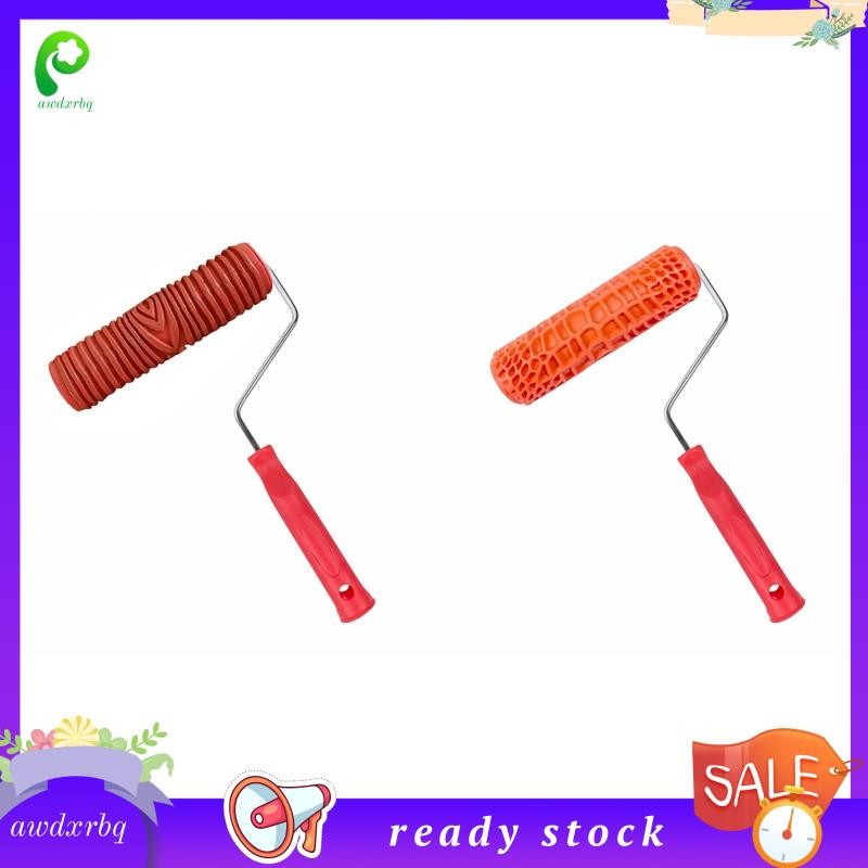 [awdxrbq] Rubber Paint Roller DIY Paint Texture Pigment Printing Wall ...