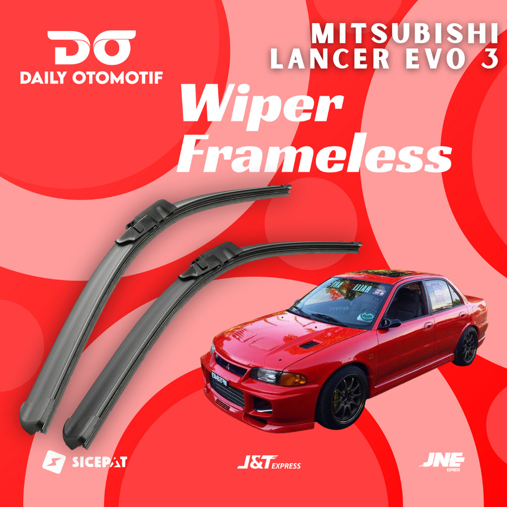 Mitsubishi Lancer Evo 3 Frameless Windshield Wipers Car Window Wipers ...