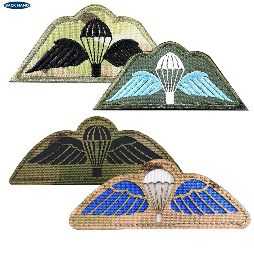 QN British paratrooper embroidered British reflective badge IR ...