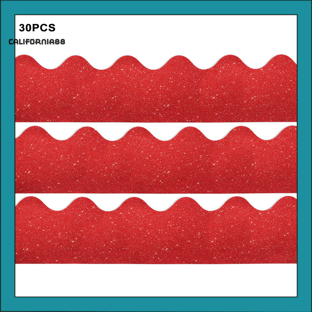 [CF] Glitter Blackboard Borders Scalloped Edge Borders 30pcs Glitter ...