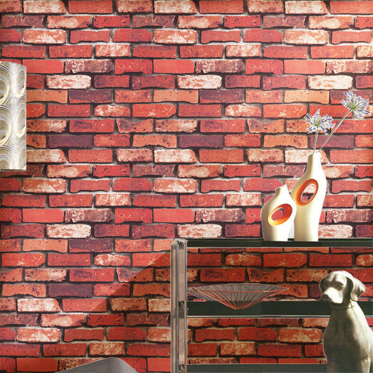 Kertas Dinding Antik Tiga Dimensi Gaya Cina Kertas Dinding Bata Corak ...