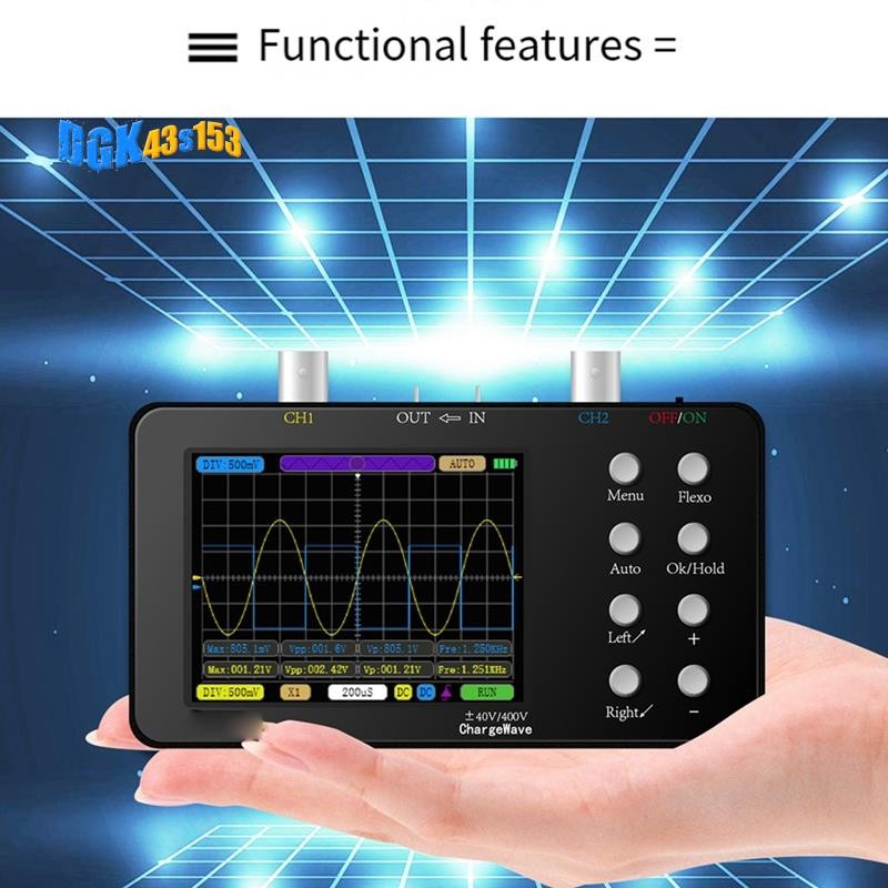 Digital Oscilloscope 50M Sampling Rate High-Performance Handheld Small ...
