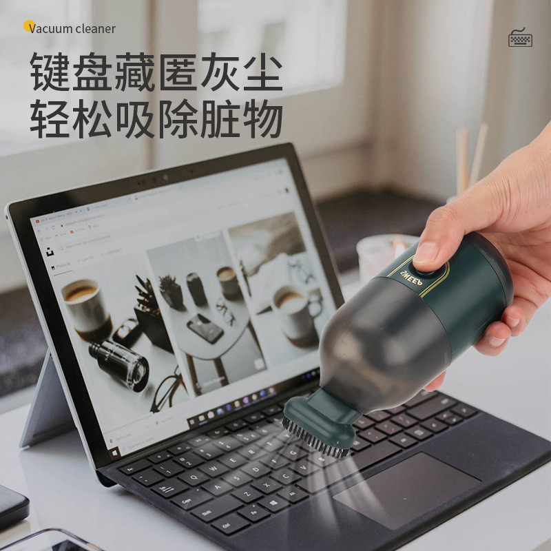 Portable Handheld Mini Wireless Desktop Vacuum Cleaner Computer ...