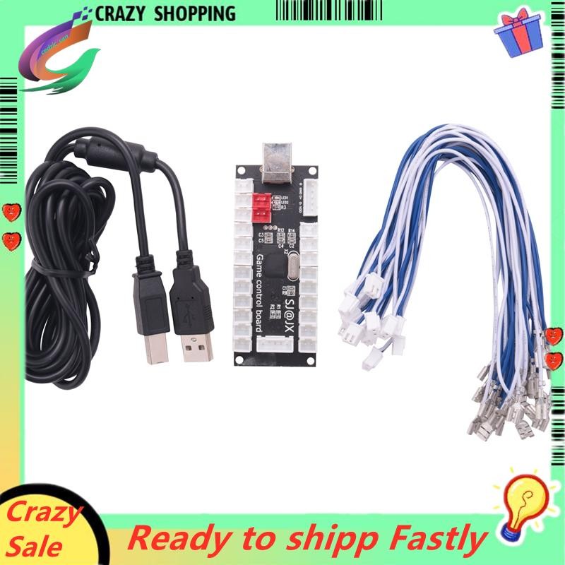 Zero Delay Arcade Usb Encoder Pc To Joystick For Mame Jamma & Other Pc Fighting Games | Shopee ...