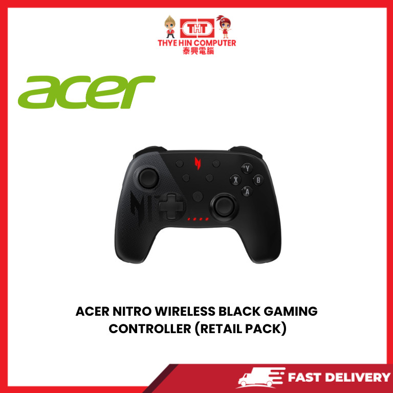 ACER NITRO WIRELESS BLACK GAMING CONTROLLER (RETAIL PACK) | Shopee Malaysia