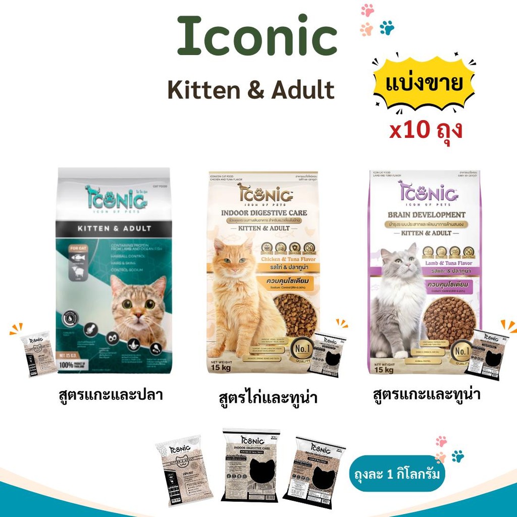 (N/L) Iconic Cat Food Grain 10 kg Sold Premium Grade There Are 3 ...