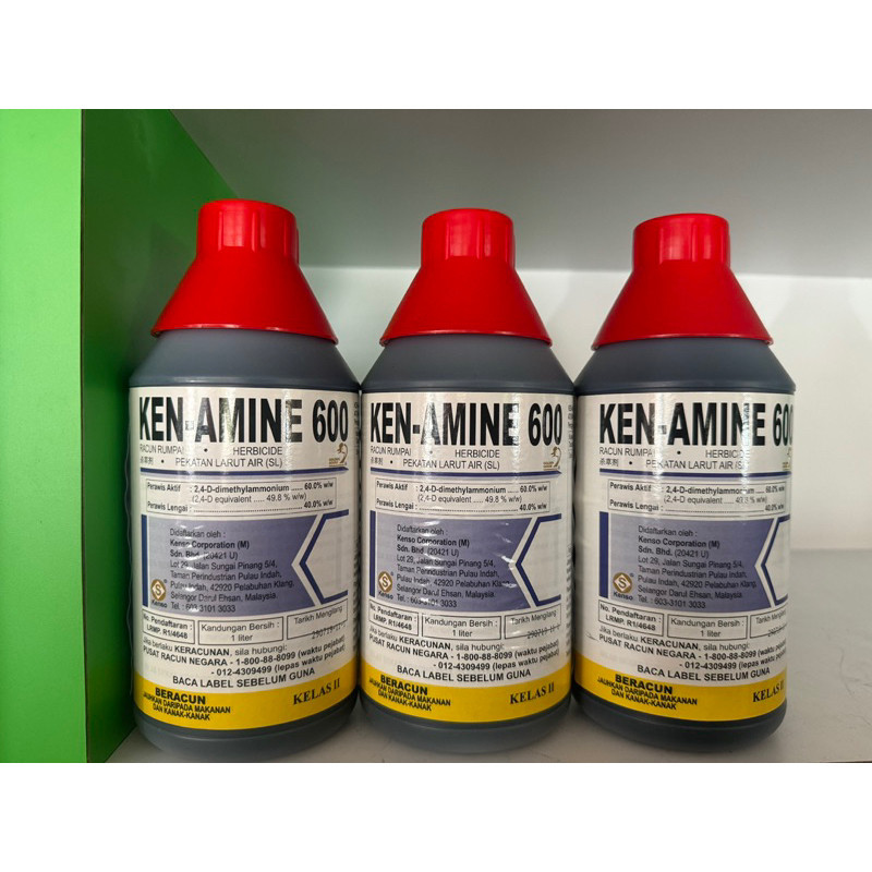 [ORIGINAL] 1L KEN-AMINE 600 Racun Rumput/RACUN RUMPAI/Racun Serap ...