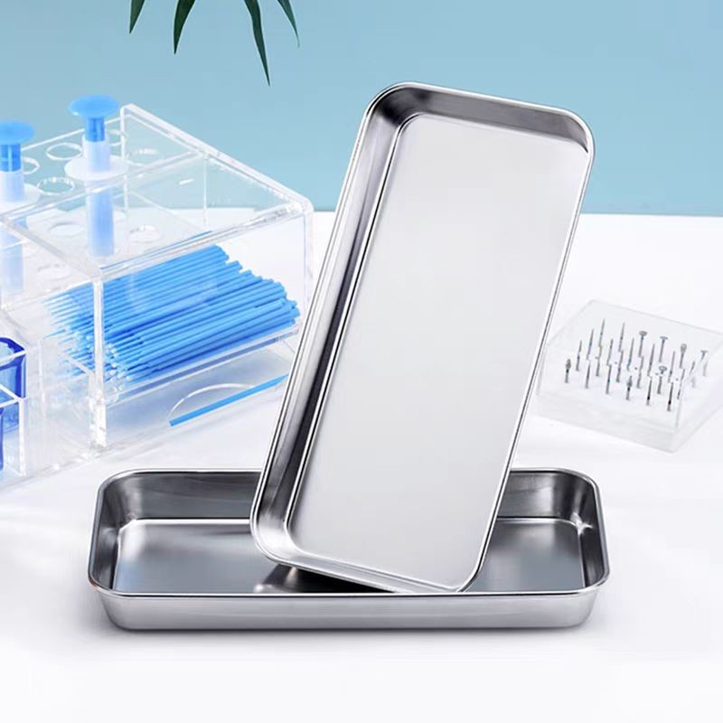 Stainless Steel Medical Surgical Tray - Dental Dish Lab Instrument Tray ...