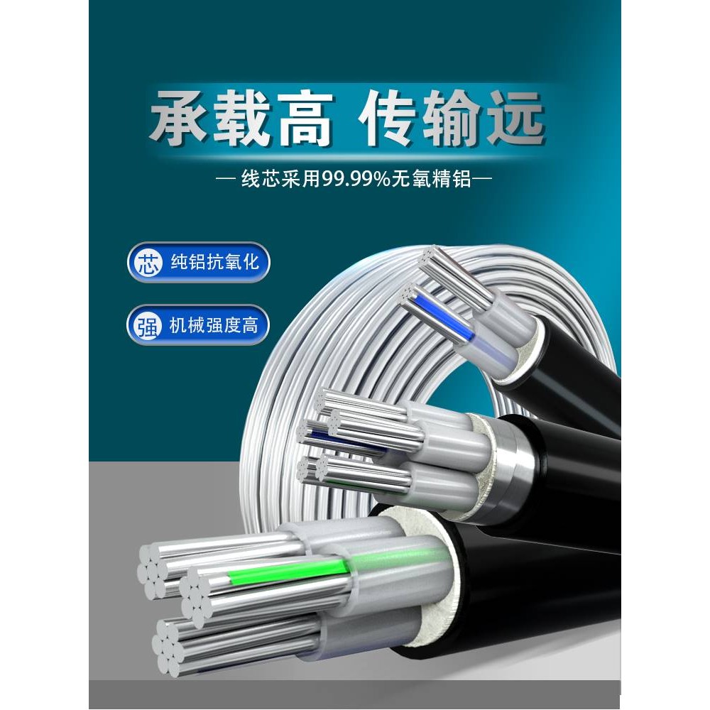 Kabel Teras Aluminium Standard Kebangsaan 2 3 4 5 Teras 10 16 25 35 ...