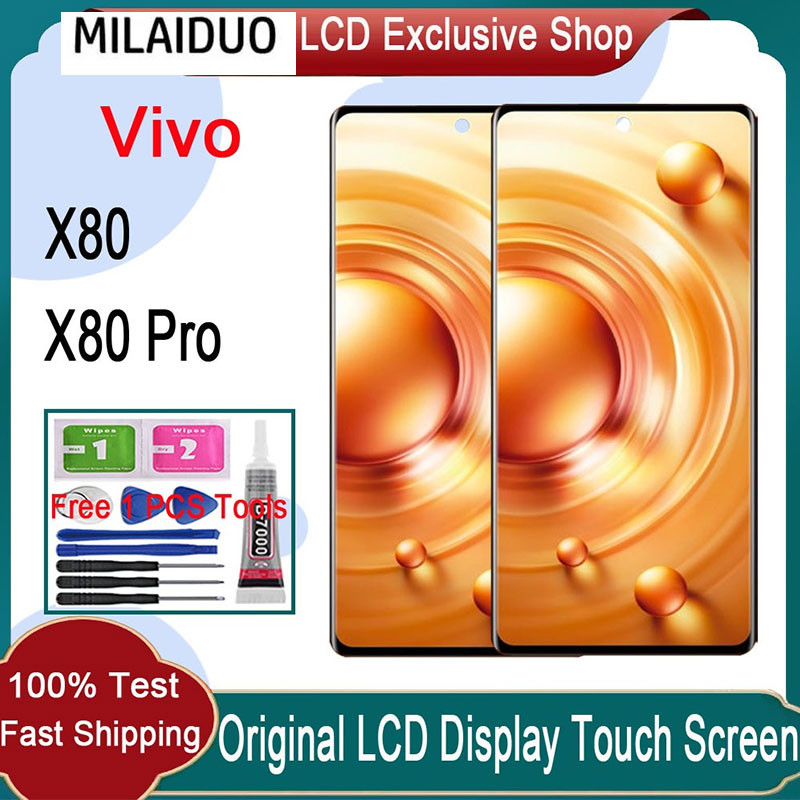 Original AMOLED /TFT LCD for Vivo X80 X80 Pro LCD Display Touch Screen ...