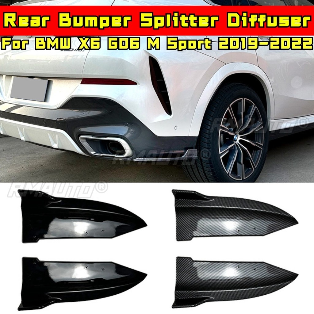 For BMW X6 G06 M Sport Rear Bumper Diffuser Lip Spoiler Rear Bumper ...