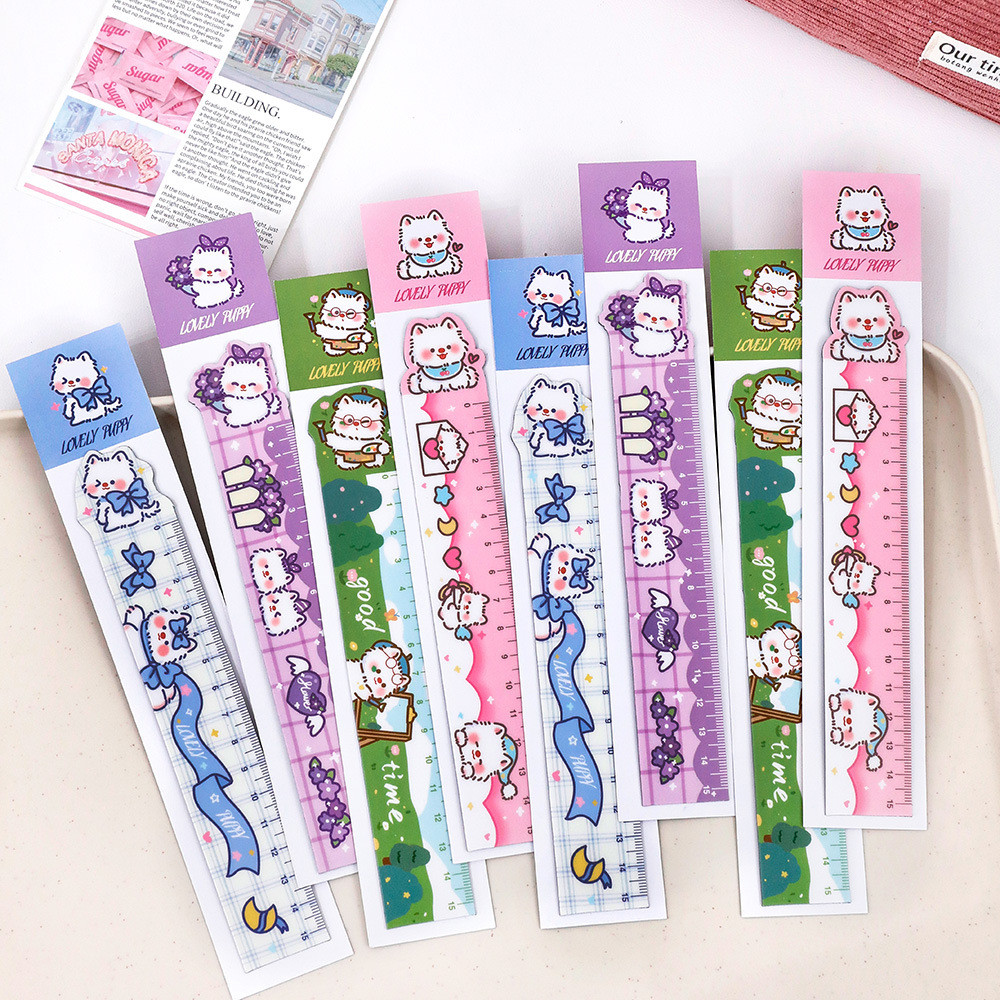 Kawaii CUTE CARTOON RULER 15 CM MAGNET MATERIAL THAT CAN BE FOLDED AND ...