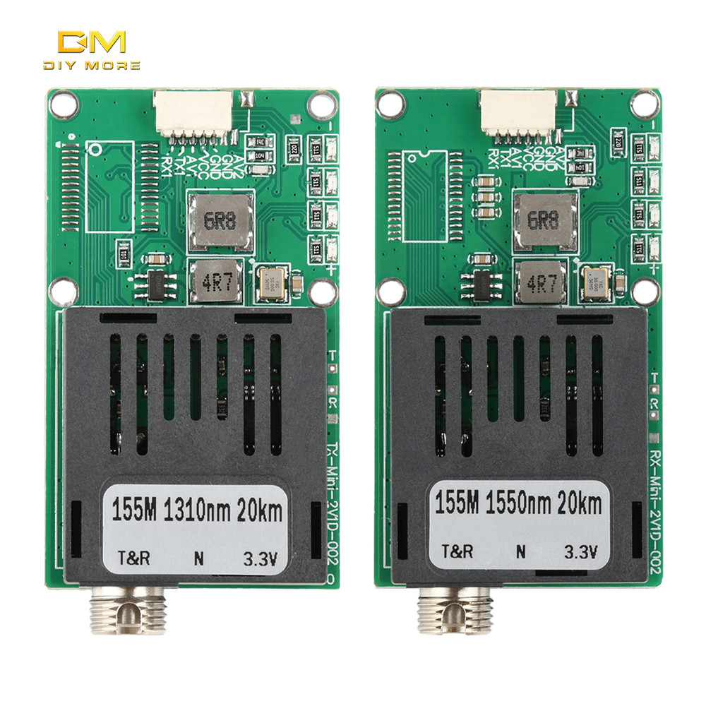 DIYMORE Sky/Earth TTL Optical Transceiver Module DC 5.5-26V FC RX/TX/AV/VCC/GND Interface for ...