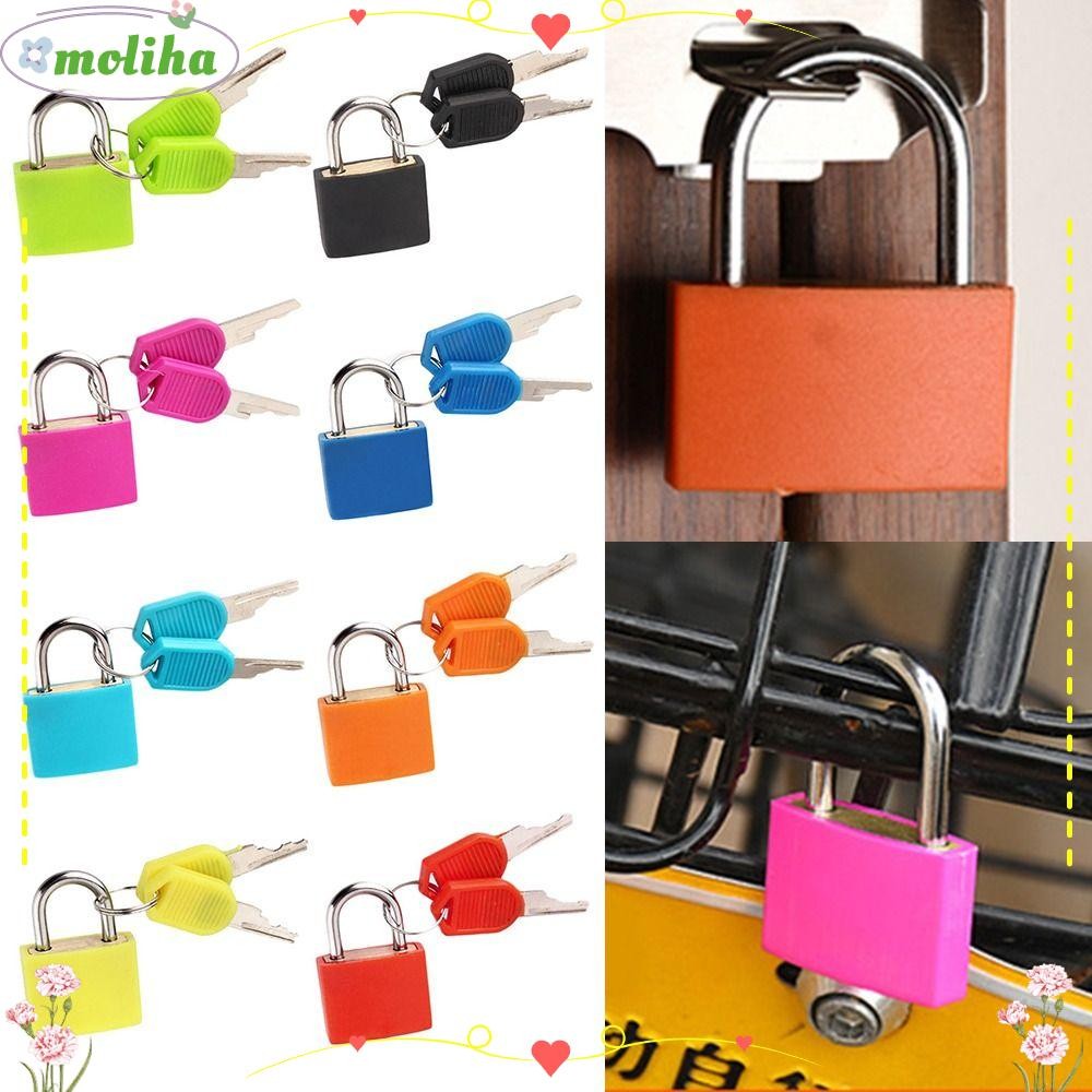 MOLIHA Travel Bag Lock, 23mm Plastic Suitcase Diary Lock, Portable with ...