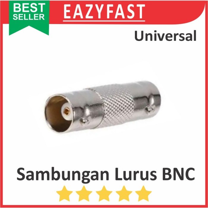 Connection Connector i Straight BNC to BNC 2 Sides 5C Female Female Connect CCTV TV Coax Coaxial ...