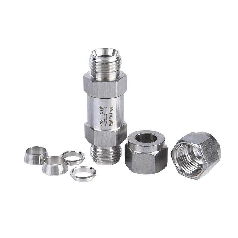 Stainless Steel 304 One-Way Check Valve Non-Return for 3-18mm 1/8"-1/2 ...