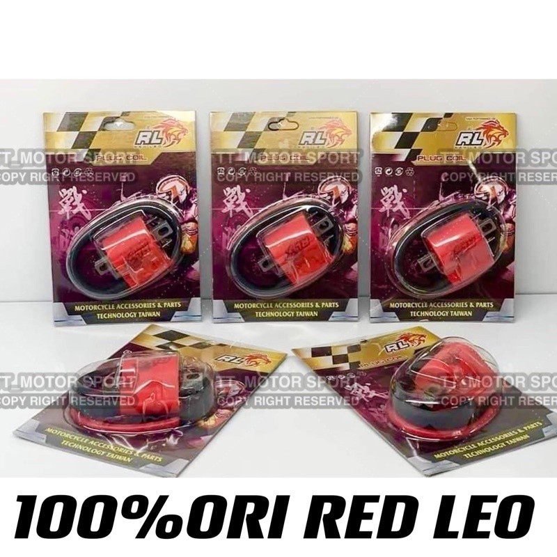 RED LEO RACING Plug Coil Y15ZR LC135 RS150 SRL115 Fi Y110 EX5 KRISS SRL110 RXZ Y125Z NVX Y100 ...