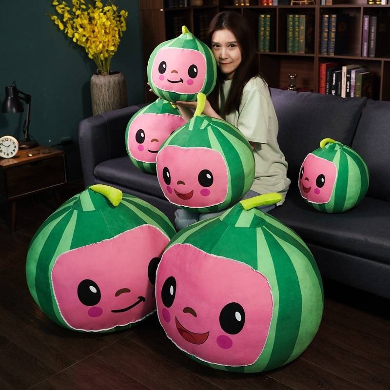 JFMM M&B Cocomelon JJ Little Boy Plush Toys Stuffed Dolls Watermelon ...