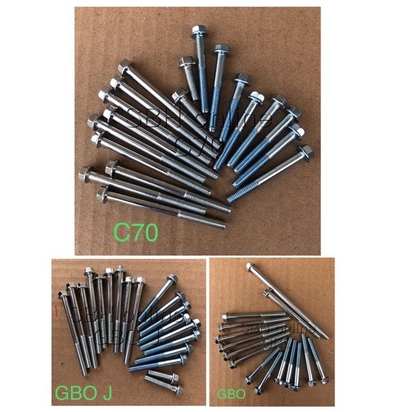 C70/GBO/GBO J ENGINE SCREW COMPLETE SKRU ENGINE T8 FULL ENGINE BOLT ...