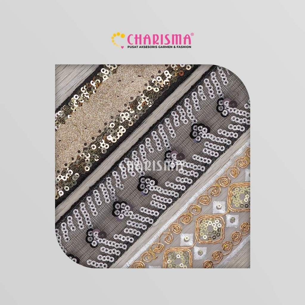 Charisma Indian Lace FR CHN - Embroidered Lace / Width 4cm & 5cm ...
