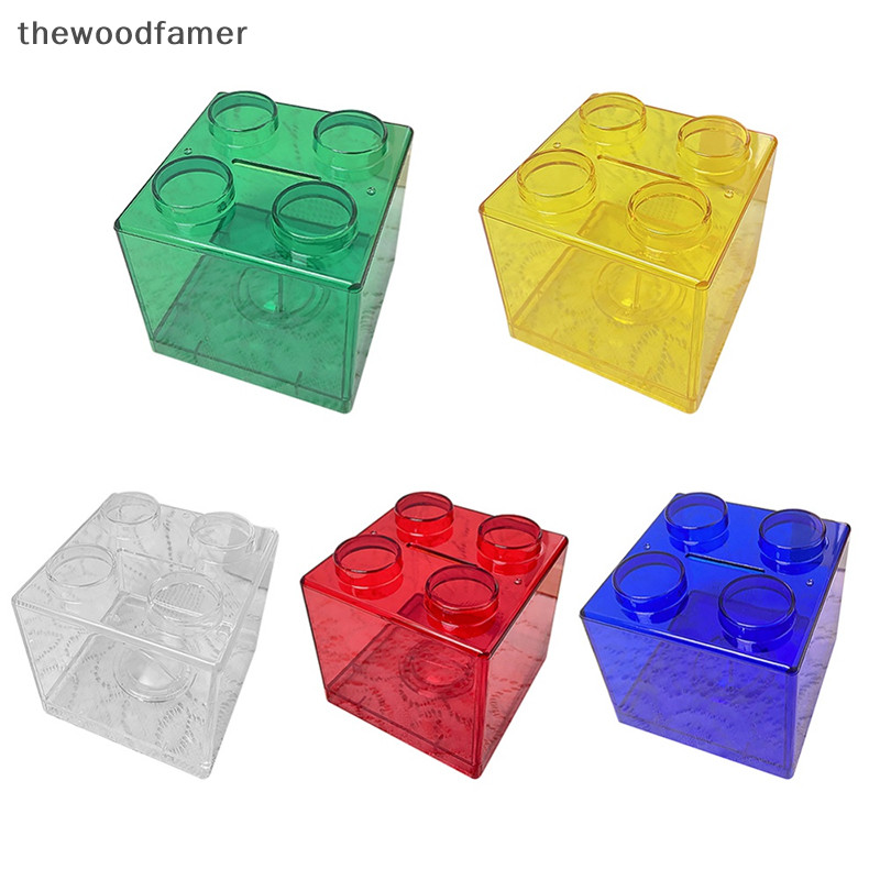 thewoodfamer s Shape Coin Box Kid Money Bank Stackable Storage Box Toy ...