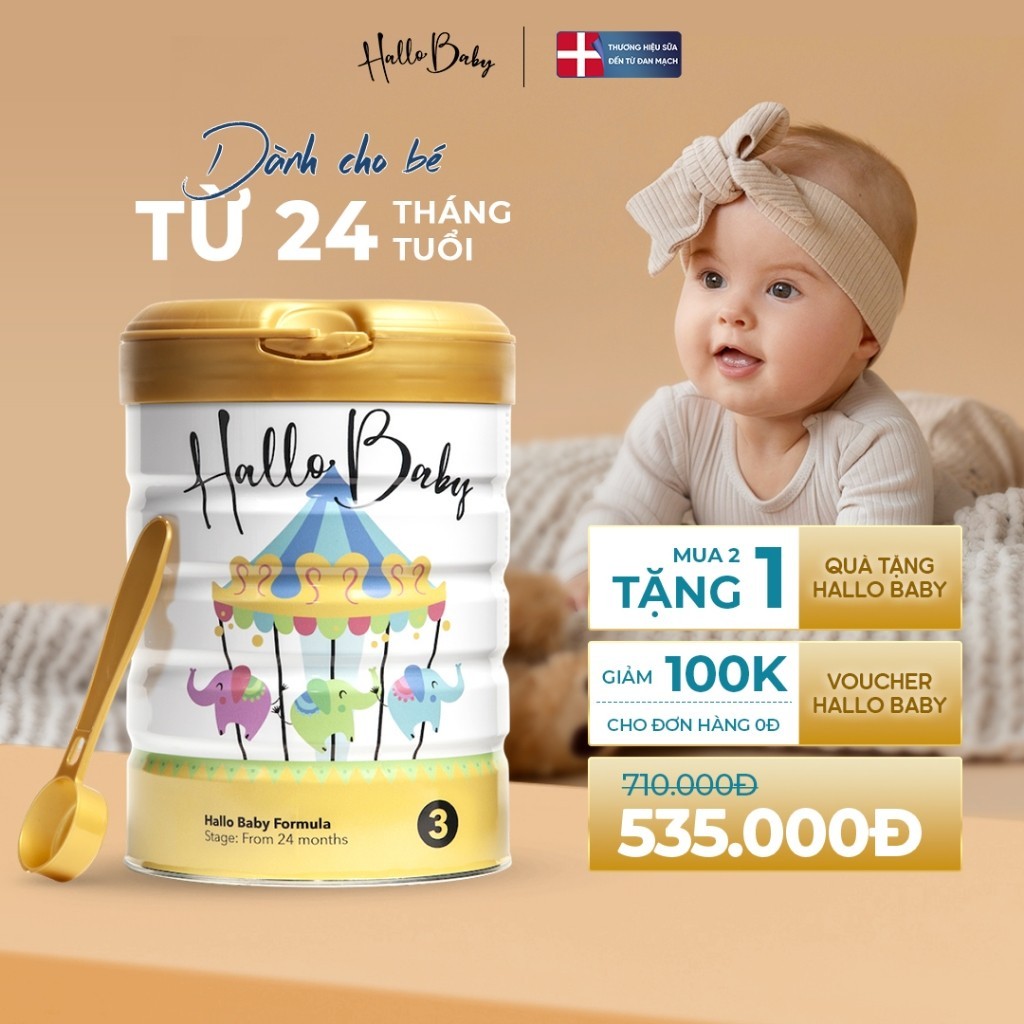 Combo 2 Hallo Baby 3 Infant Formula Milk Formula 800gr For Children ...