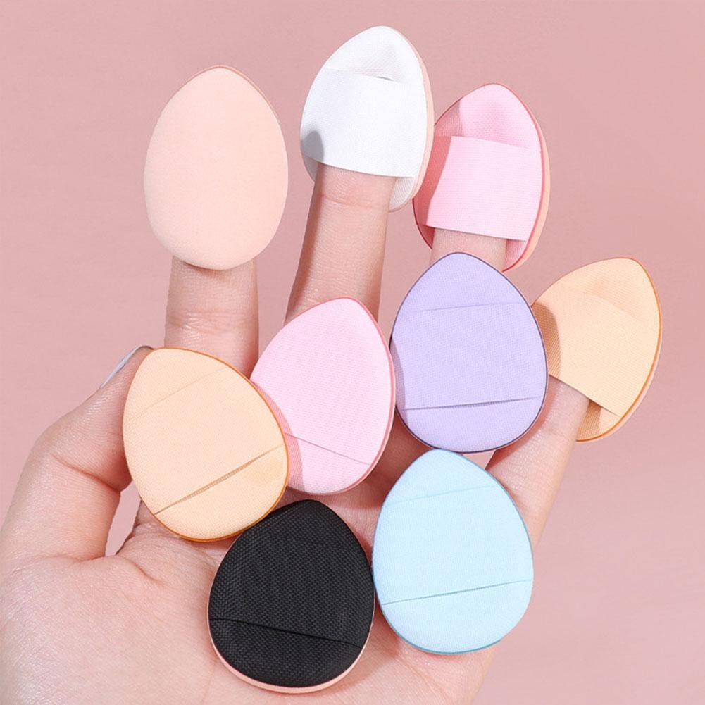 6 Pcs Mini Finger Cosmetic Puff Soft Foundation Powder Puffs Detail ...