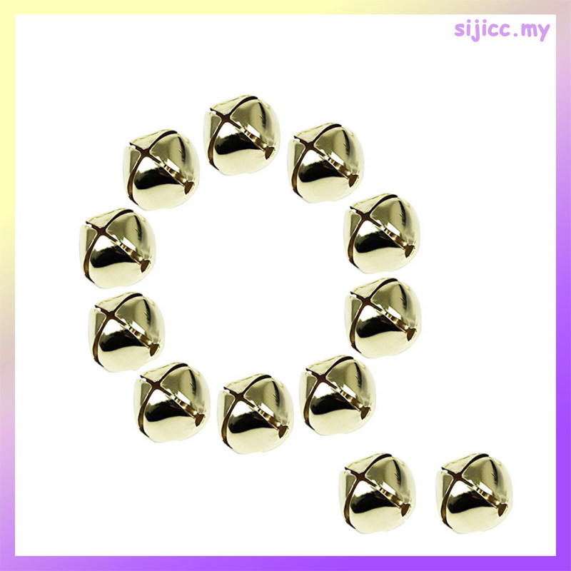 12 Pcs Christmas Tree Decorations Golden Craft Kits And Supplies Bells ...