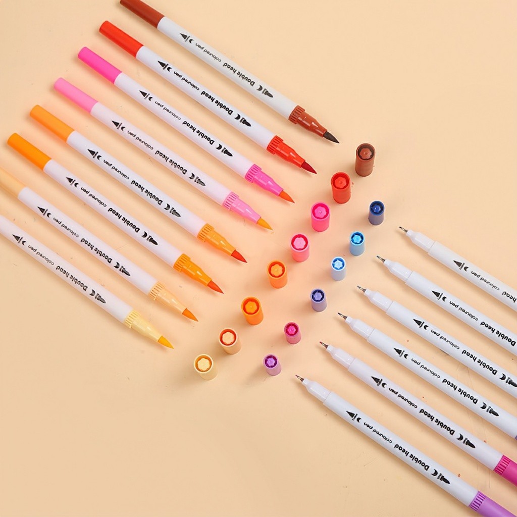Soft Brush Sign Pen 12/24/36 Soft Bristle Colors for Calligraphy ...