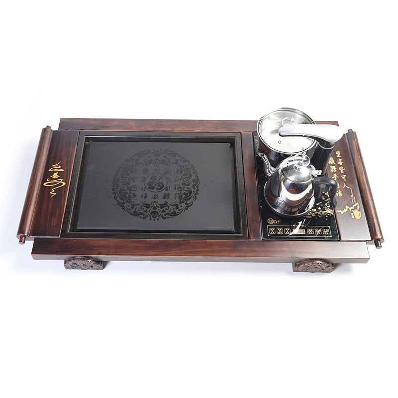 Fire Solid Wood Tea Tray Household Automatic Sandalwood Tea Table Kung ...