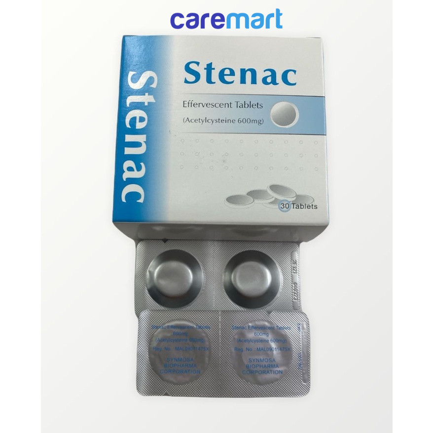 STENAC 30TABS - COUGH PHLEGM/ PECAH KAHAK BATUK LENDIR PEKAT (EXP: 10/ ...