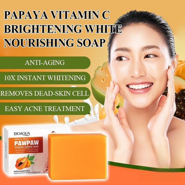 Handmade Papaya Soap Vitamin C Nourishing Soap Brightening Soap ...