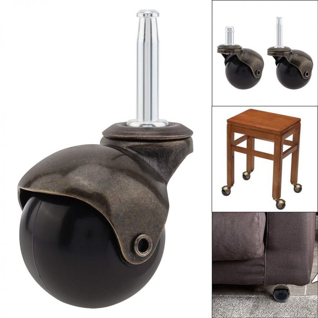1piece 2inch Antique Furniture Caster Swivel Stem Ball Caster Wheel for ...