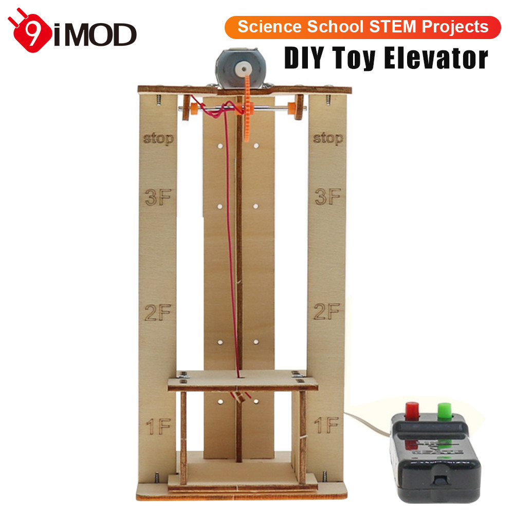 9IMOD DIY Science Toys Electric Remote Control Lift Elevator Model ...