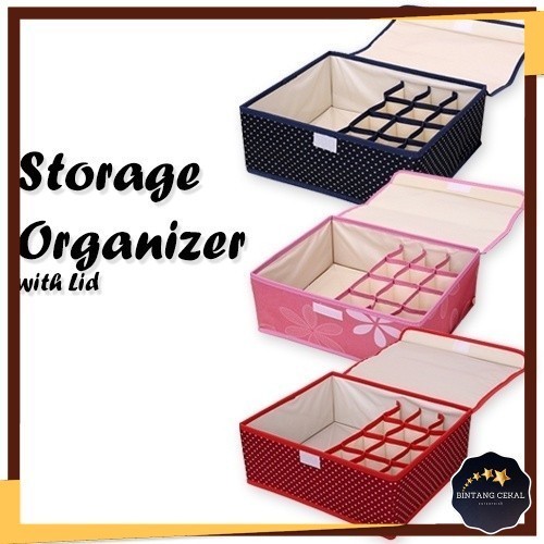 Storage Box Wardrobe Home Socks Bra Organizer Case Ties Bag Drawer ...