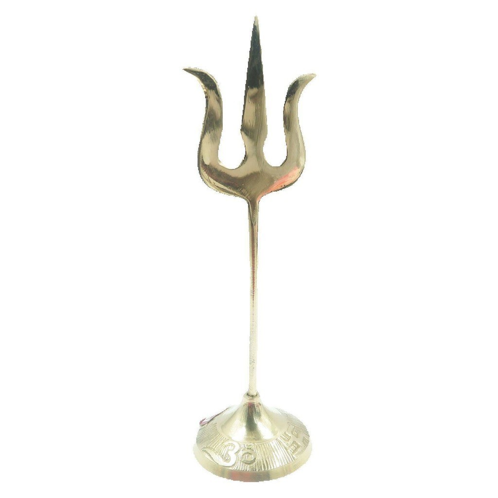 Pure Brass Soolam Idol | Soolam Idol for Pooja | Brass Thrishul ...