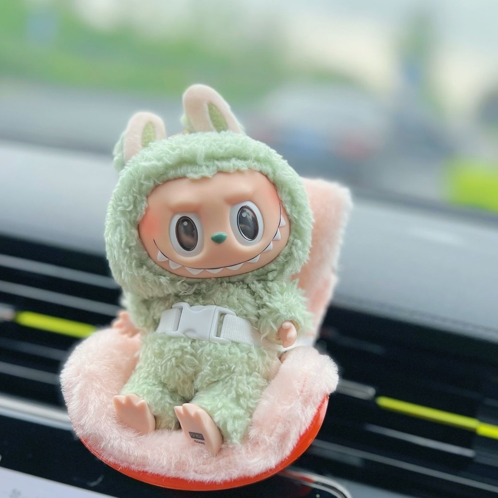 Labubu LABUBU Green Doll Sofa Seat Car Decoration Seat Base Desktop ...