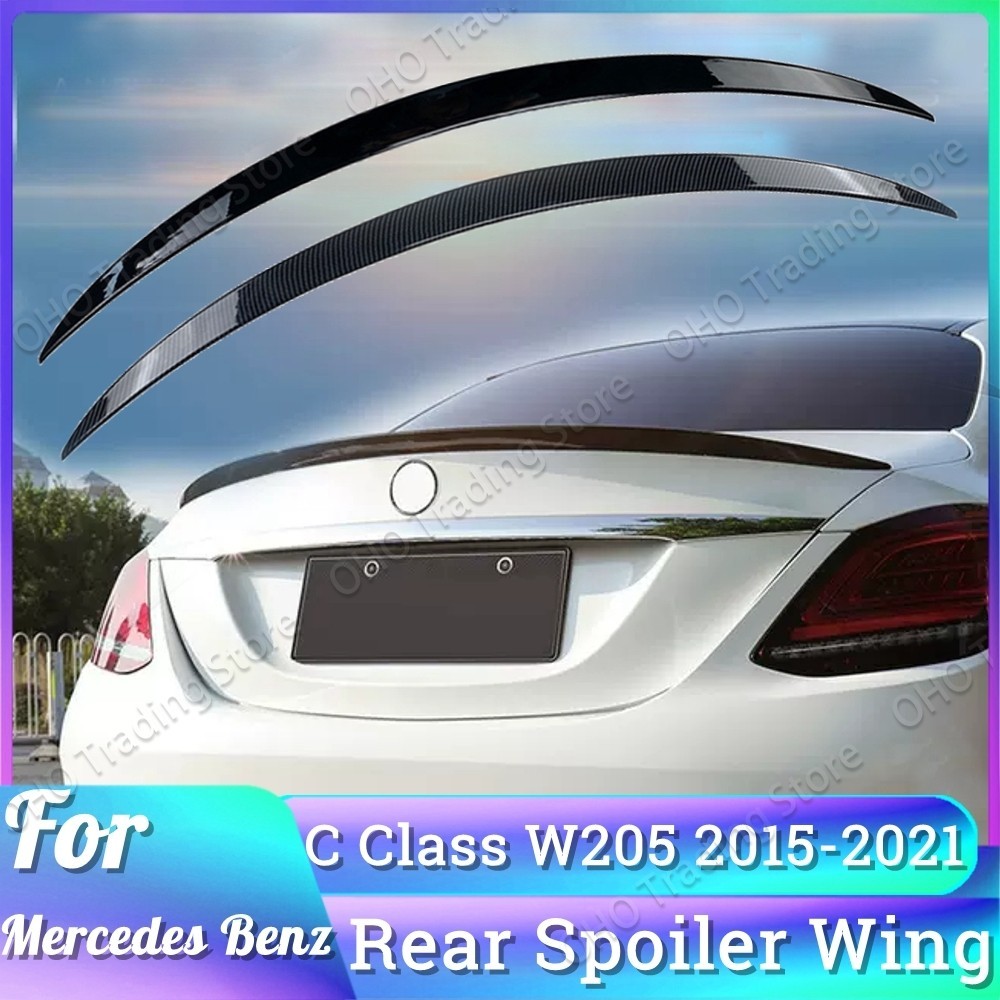 Car Rear Trunk Spoiler Lip Splitter Trim Tail Wing For Mercedes Benz ...