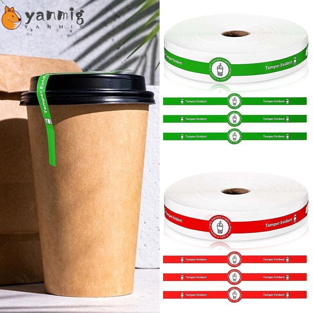 YANMIG 100PCS Seal Labels, Drink Package Paper Tamper Evident Sealing ...