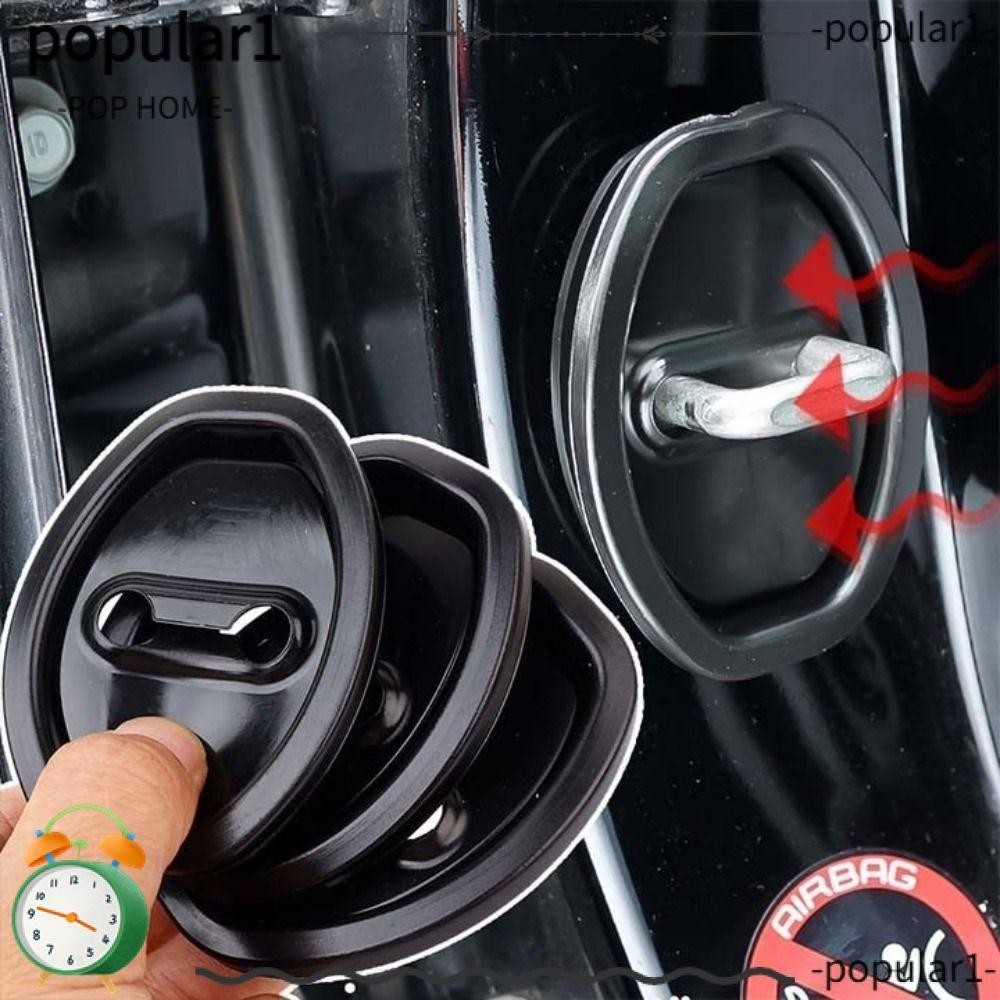 POP Car Door Lock Buckle Protection Cover, Black/White 1/4PCS Door ...