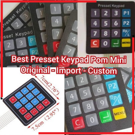 TOMBOL Best Presset Mini Membrane Pom Keypad 4x4 Matrix Original Import ...
