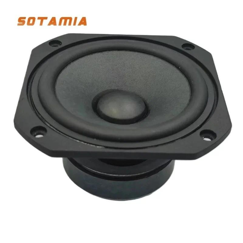 SOTAMIA 1Pcs 4 Inch Midrange Woofer Speaker 8 Ohm 20W-80W Bass Low ...