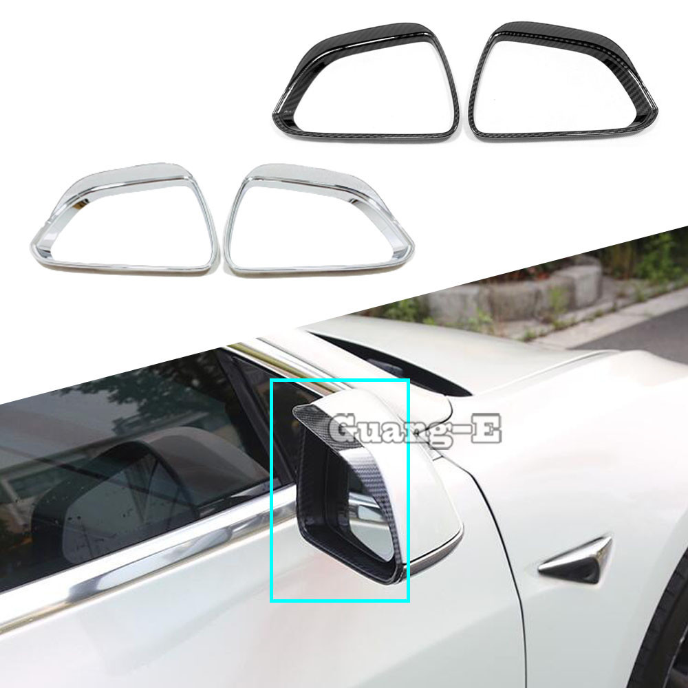 Stick Rear View Rain Shield Sun Visor Shade Side Glass Mirror Frame For ...