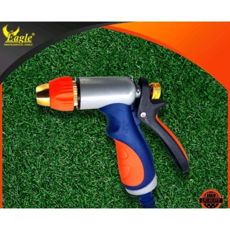 EAGLE ADJUSTABLE HOSE SPRAYER METAL GARDENING TOOLS PANG CARWASH O ...