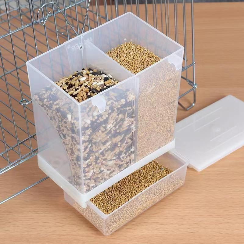 Large Scale Anti-Sprinkler Bird Feeder Lower Feeder Budgerigar Bird ...
