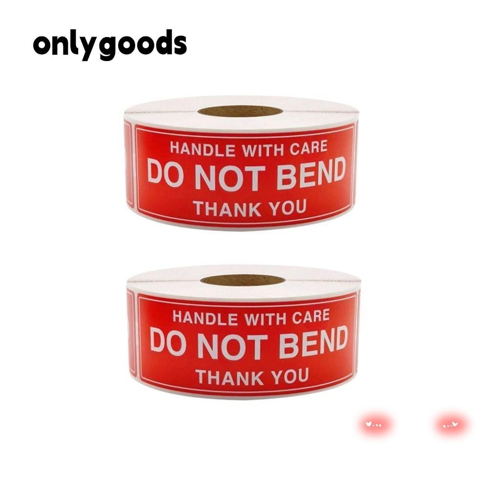 ONLYY Handle with Care-Do Not Bend-Thank You Packing Labels, Red Self ...