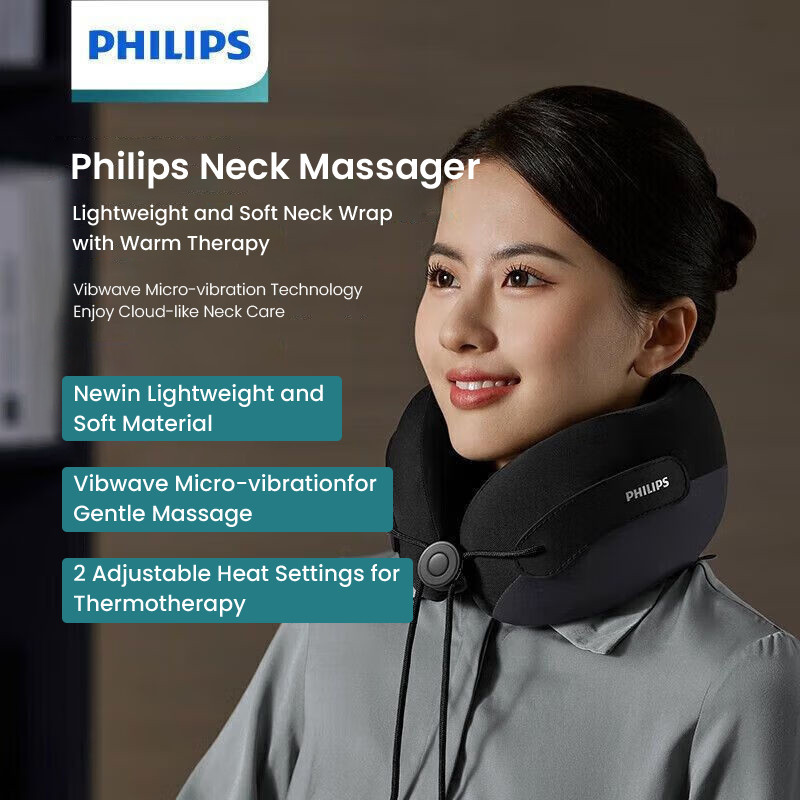 Philips Neck Massager PPM3106N Cervical U-type Massage Pillow Multi ...