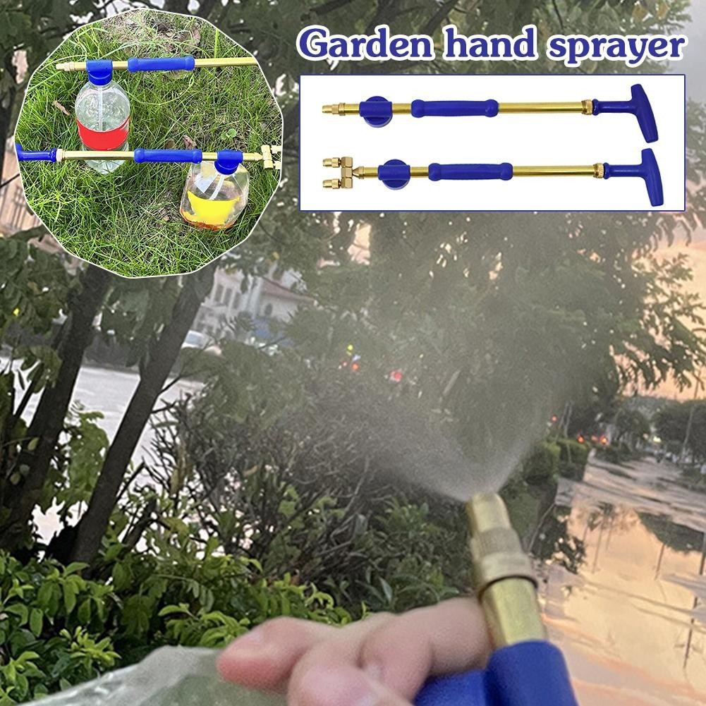 Manual Sprayer Double Head Handheld Push Pull Copper Pump Sprayer ...